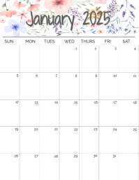 2025 calendar Template | PosterMyWall
