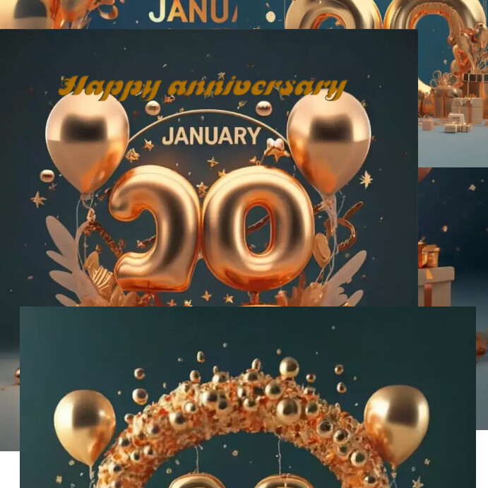 January Anniversary Template | PosterMyWall