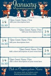 January Calendar by Paula Template | PosterMyWall