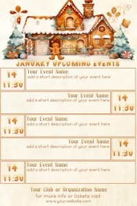 January Calendar by Paula Template | PosterMyWall