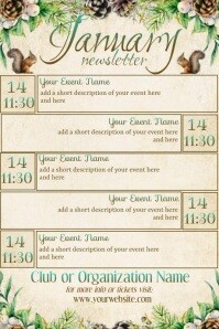 January Calendar by Paula Template | PosterMyWall
