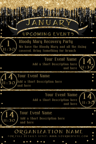 January Events Calendar Template | PosterMyWall