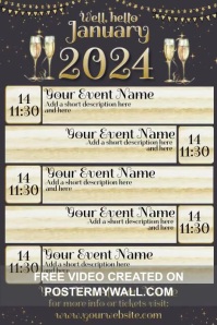January New Year Newsletter Template | PosterMyWall