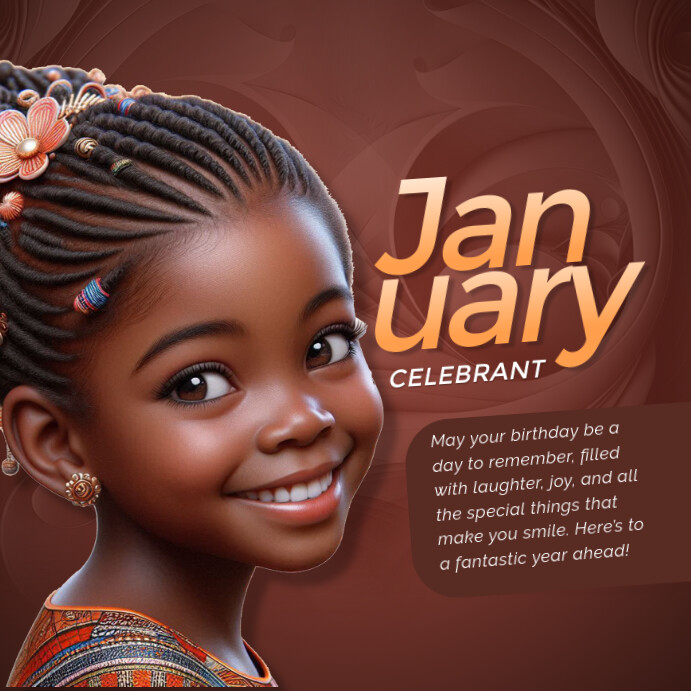 Copy of January celebrant | PosterMyWall