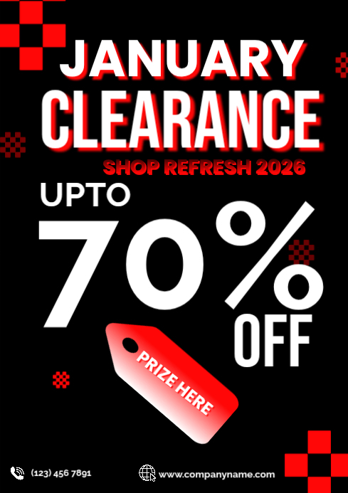 January Clearance Template | PosterMyWall