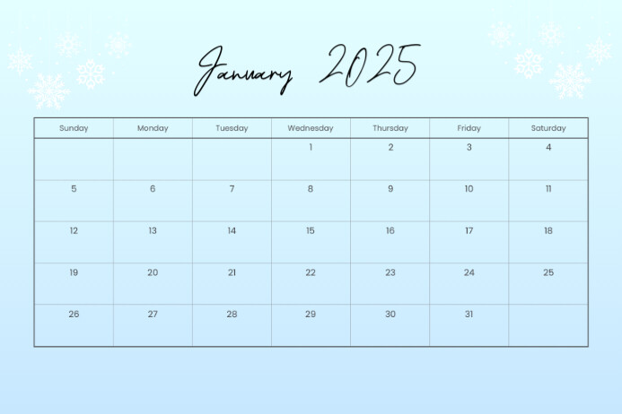 january Template | PosterMyWall