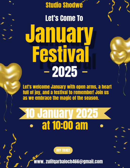 Copy of January festival | PosterMyWall