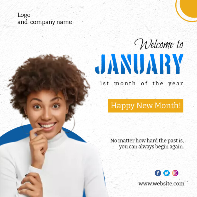 January Flyer Template | PosterMyWall