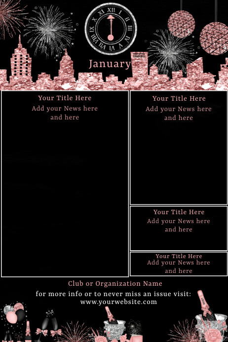 January Newsletter by Paula Template | PosterMyWall