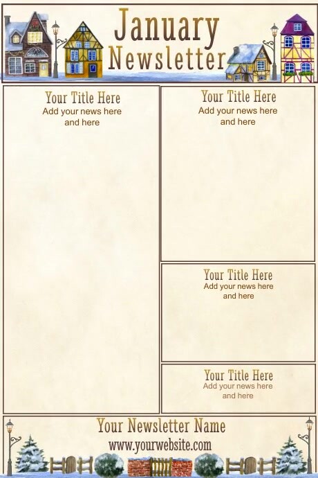 January Newsletter by Paula Template | PosterMyWall