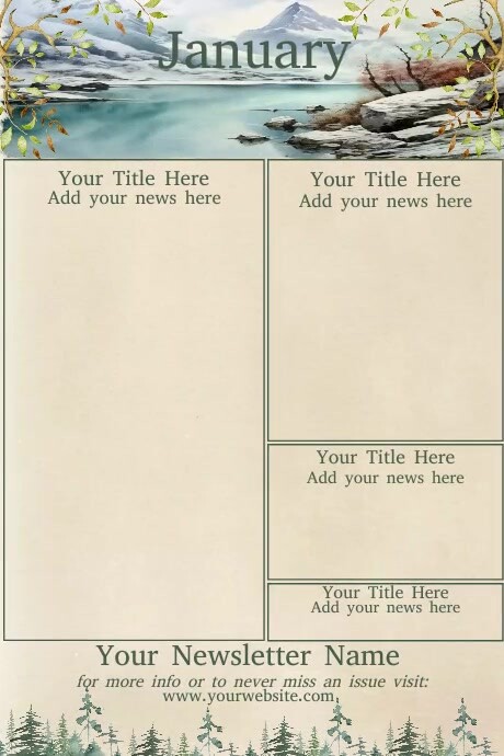 January Newsletter by Paula Template | PosterMyWall