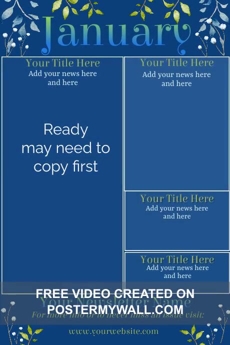 January Newsletter Template | PosterMyWall