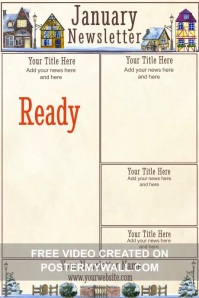 Newsletter, Newsletter January Template | PosterMyWall
