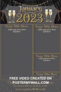 January New Year Newsletter Template | PosterMyWall