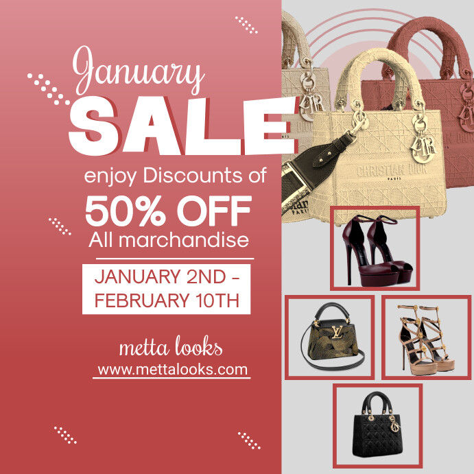 January Retail Sale Template | PosterMyWall