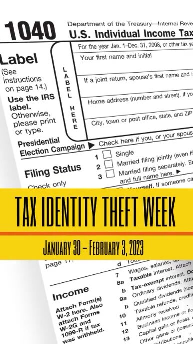 Copy of January TAX IDENTITY THEFT WEEK (1) | PosterMyWall