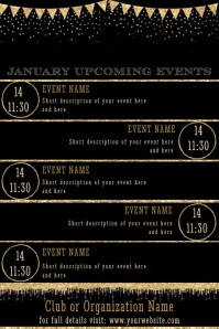 Upcoming Events Template | PosterMyWall