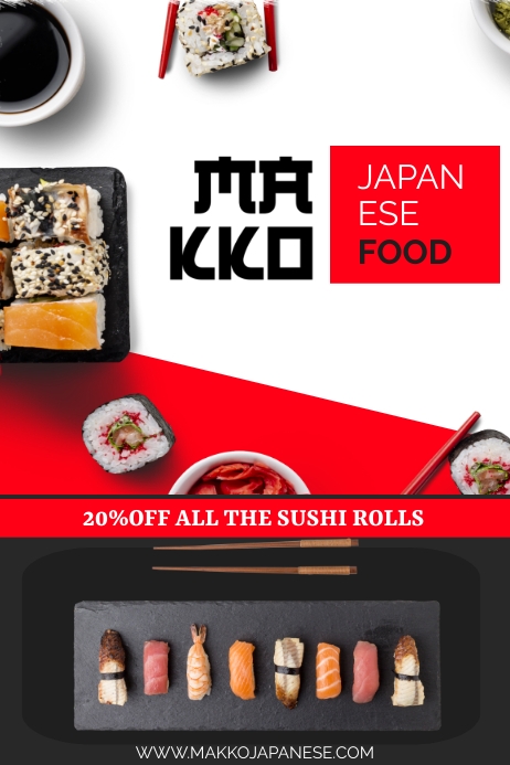 JAPANESE FOOD Template | PosterMyWall