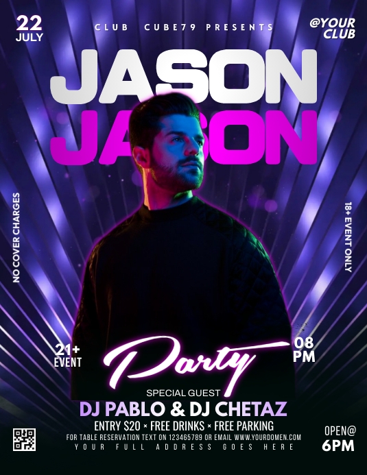 Jason party Template | PosterMyWall