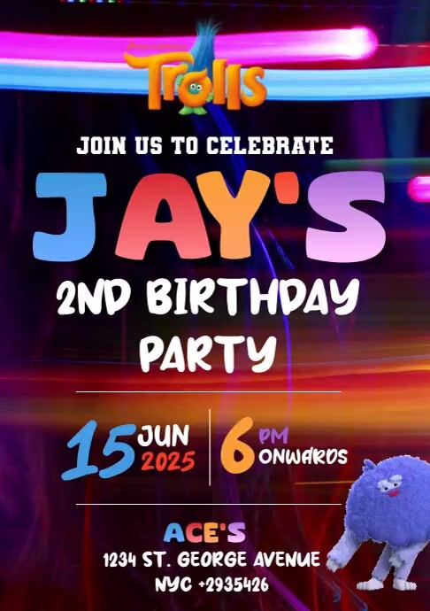Jay Birthday Party Template | PosterMyWall