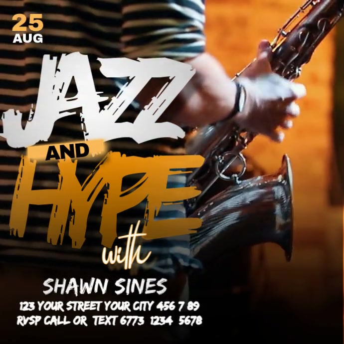Jazz and Hype Night Poster Template | PosterMyWall