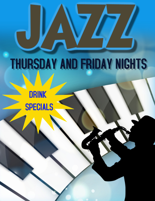 JAZZ CLUB JAZZ BAR Template | PosterMyWall