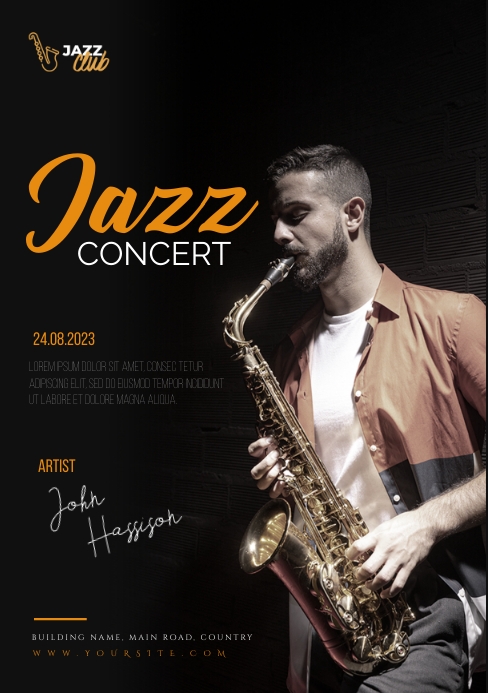 JAZZ CONCERT Template | PosterMyWall