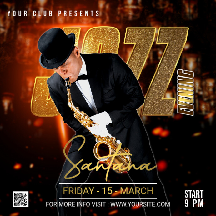 Jazz Concert Instagram Post Template | PosterMyWall
