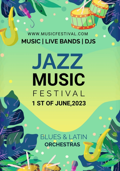 JAZZ CONCERT TEMPLATE | PosterMyWall