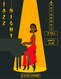 JAZZ CLUB JAZZ BAR Template | PosterMyWall