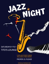 jazz club flyer template | PosterMyWall