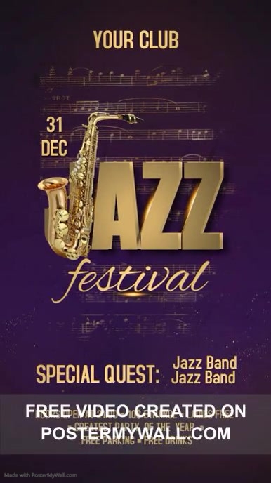 Jazz Display Template | PosterMyWall