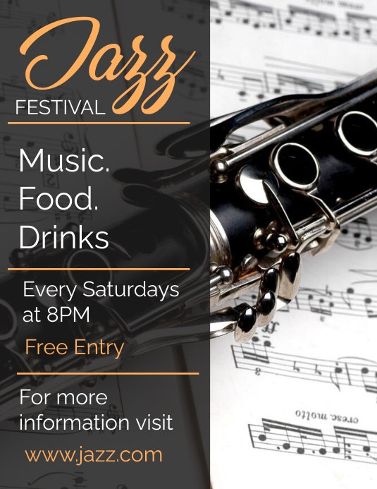 Jazz Festival Flyer Template | PosterMyWall