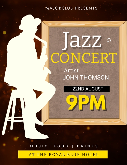 Jazz Festival Flyer Template | PosterMyWall