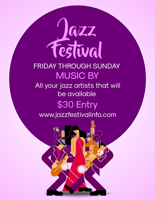 Jazz Festival Flyer Template | PosterMyWall