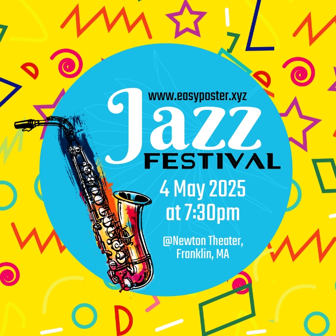 Jazz Festival Instagram Post Template | PosterMyWall