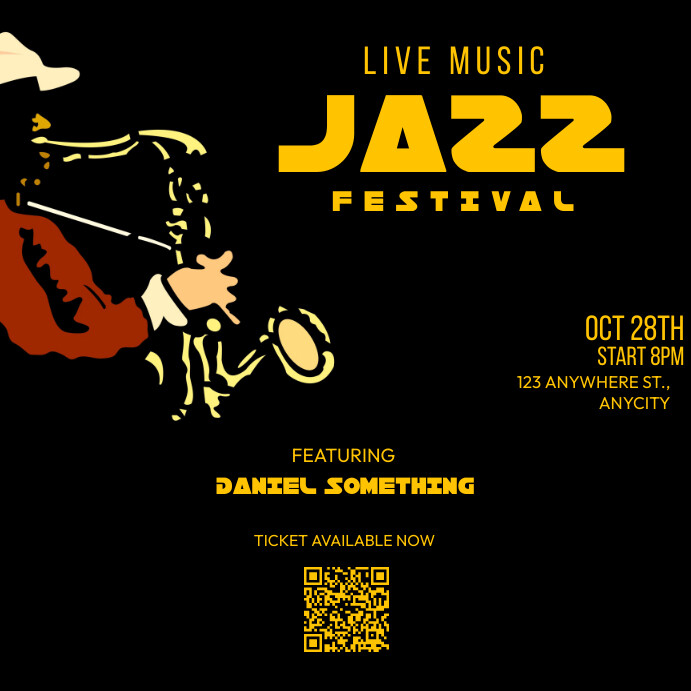 Jazz Live Music Template | PosterMyWall