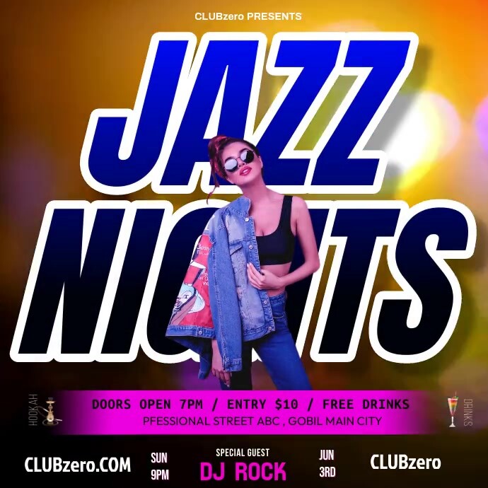 jazz night/club night Template | PosterMyWall