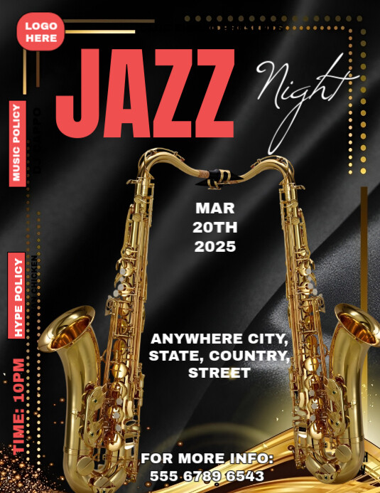 Jazz night Template | PosterMyWall
