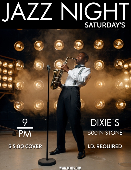 JAZZ NIGHT Template | PosterMyWall