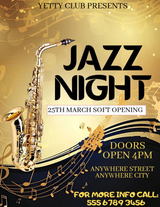 Jazz night Template | PosterMyWall