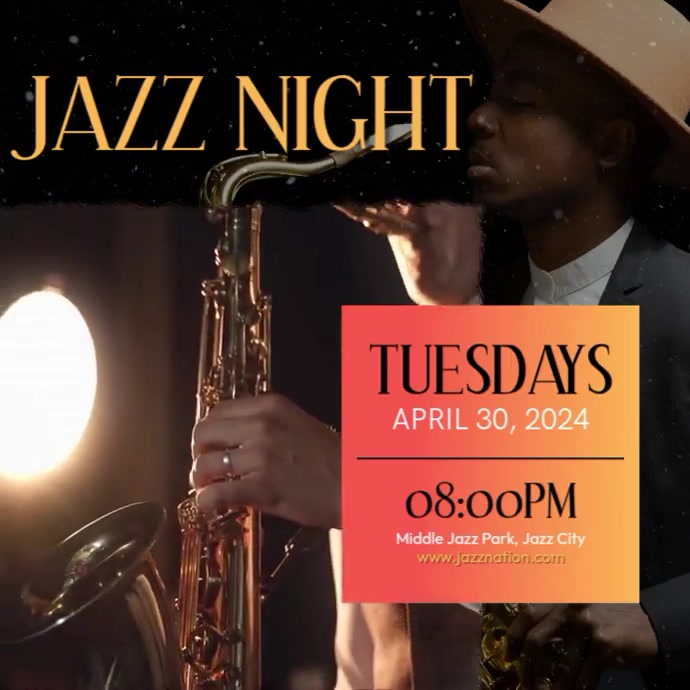Plantilla de Jazz Night | PosterMyWall