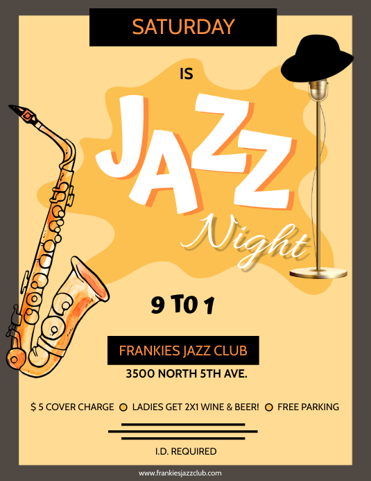 JAZZ NIGHT Template | PosterMyWall