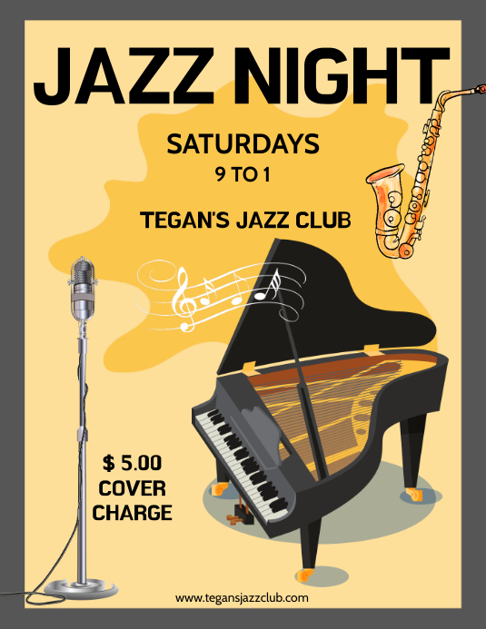 JAZZ NIGHT Template | PosterMyWall