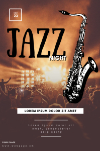 JAZZ NIGHT POSTER Template | PosterMyWall
