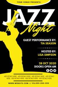 Jazz Night Poster Template | PosterMyWall