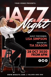 Jazz Night Poster Template | PosterMyWall