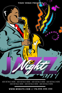 Jazz Night Poster Template | PosterMyWall