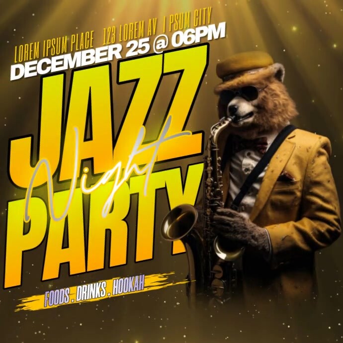 Jazz Party Night Template | PosterMyWall