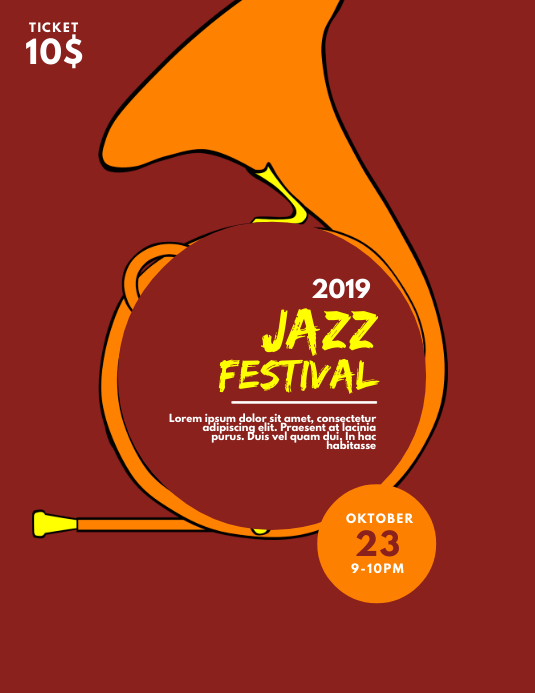 Jazz Trombone Flyer Template | PosterMyWall
